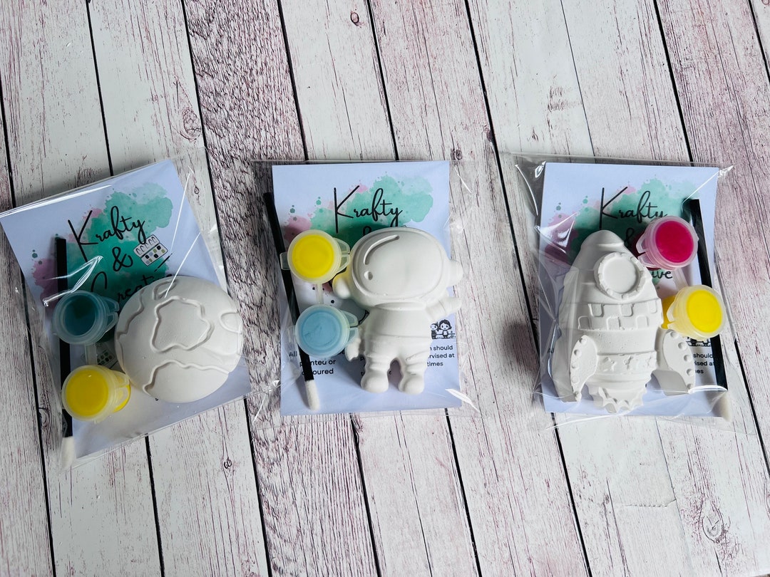 Paint Your Own Plaster of Paris Space Theme - Rocket - Astronaut ...