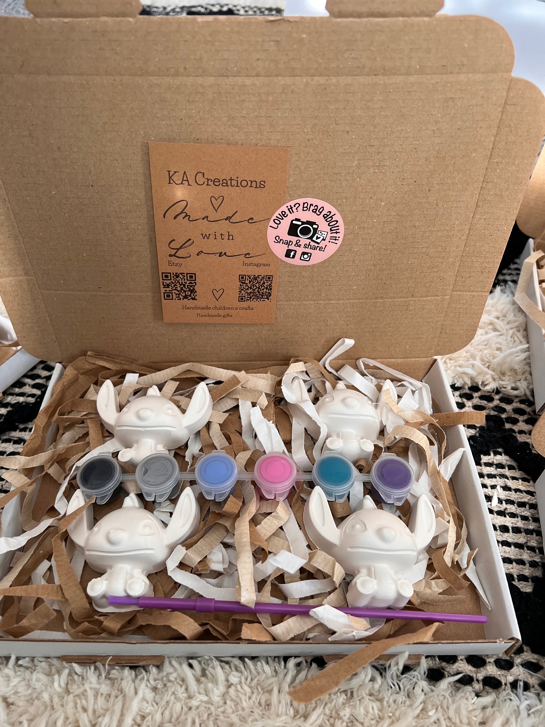 Stitch Inspired Plaster of Paris Paint Your Own Craft Box - Etsy