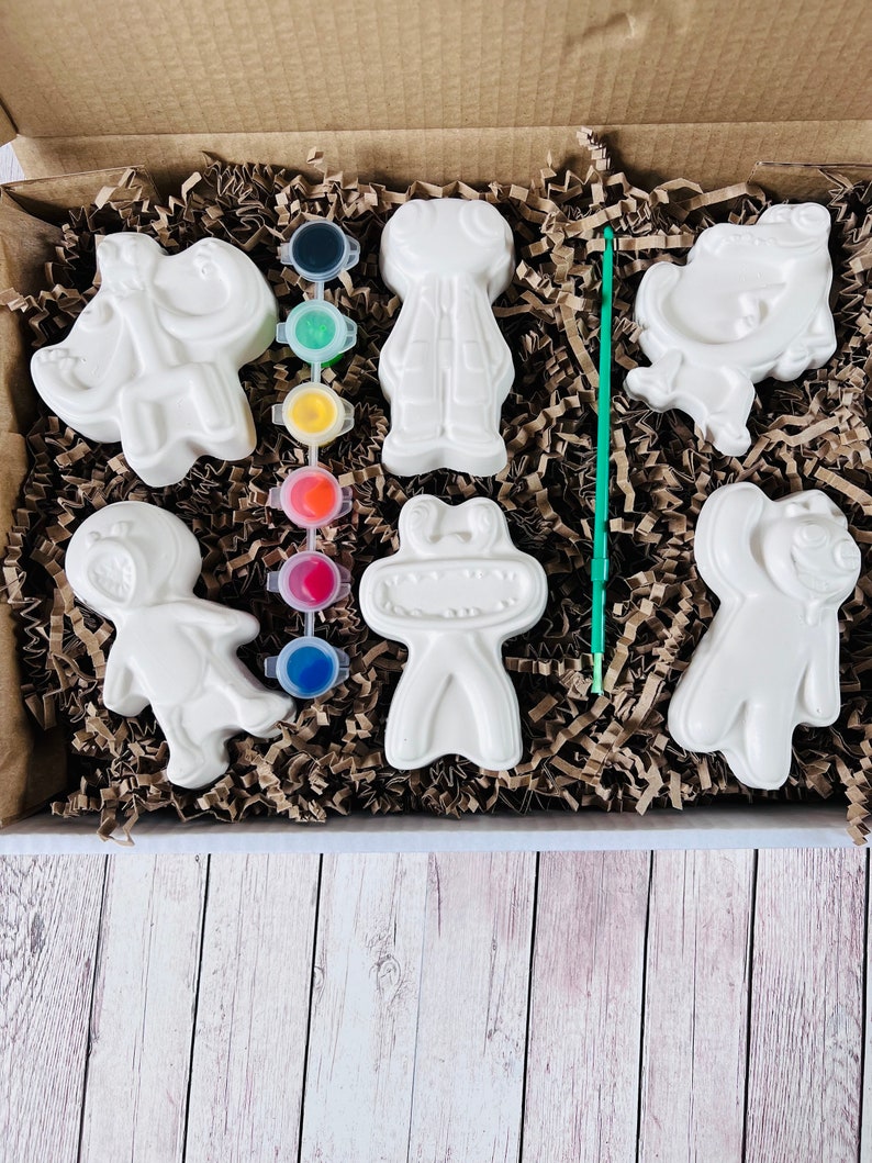 Rainbow Characters Plaster of Paris Craft Box - Activity Set - Room ...