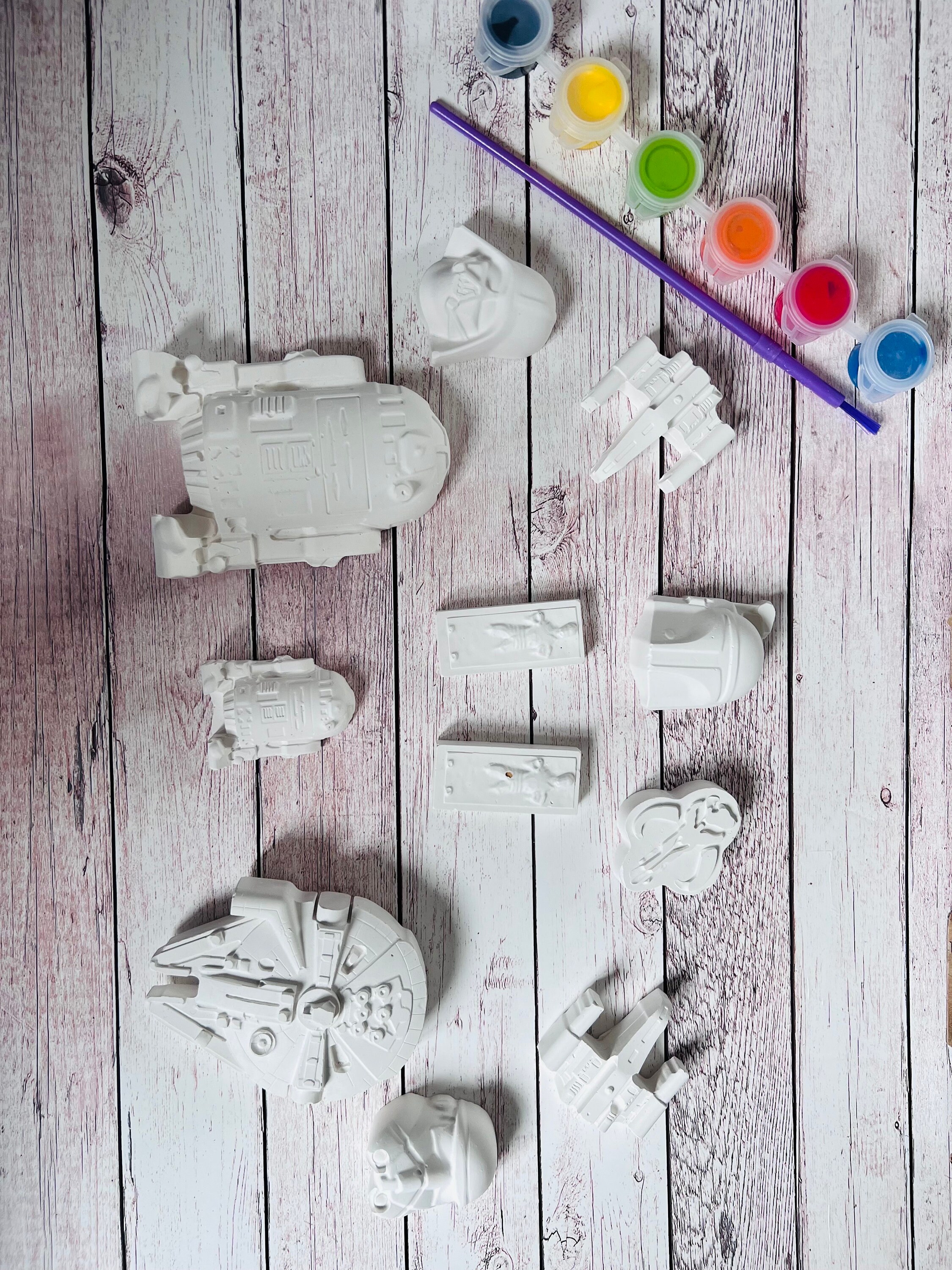 Star Wars Inspired Plaster of Paris Craft Box Activity Set Room ...