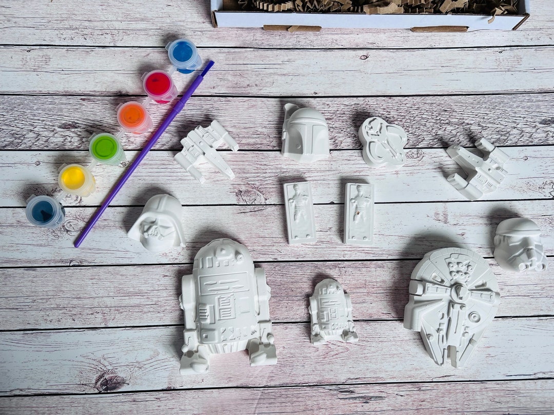 Star Wars Inspired Plaster of Paris Craft Box - Activity Set - Room ...