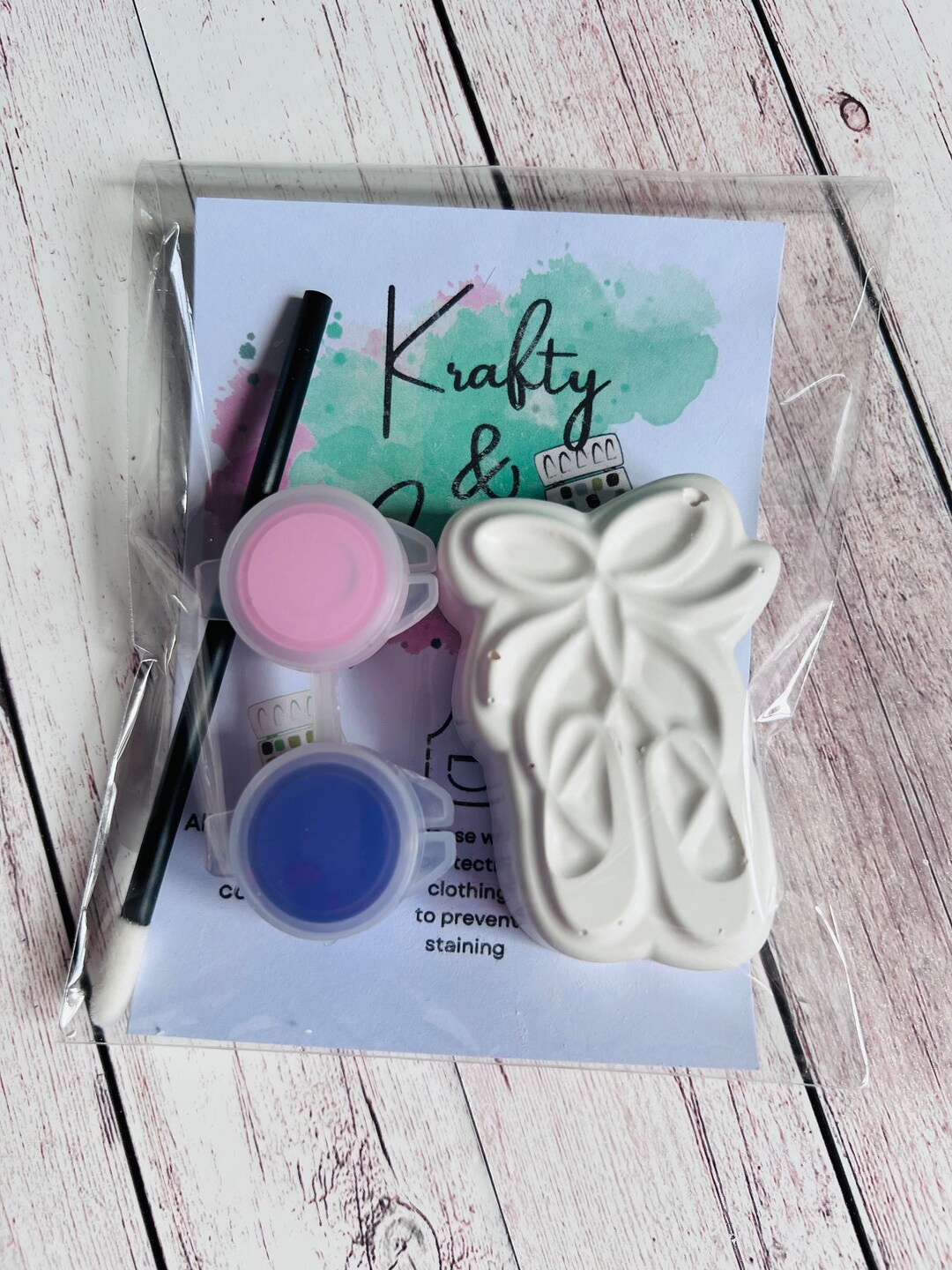 Paint Your Own Plaster of Paris Ballet Shoes - Activity Set - Childrens ...