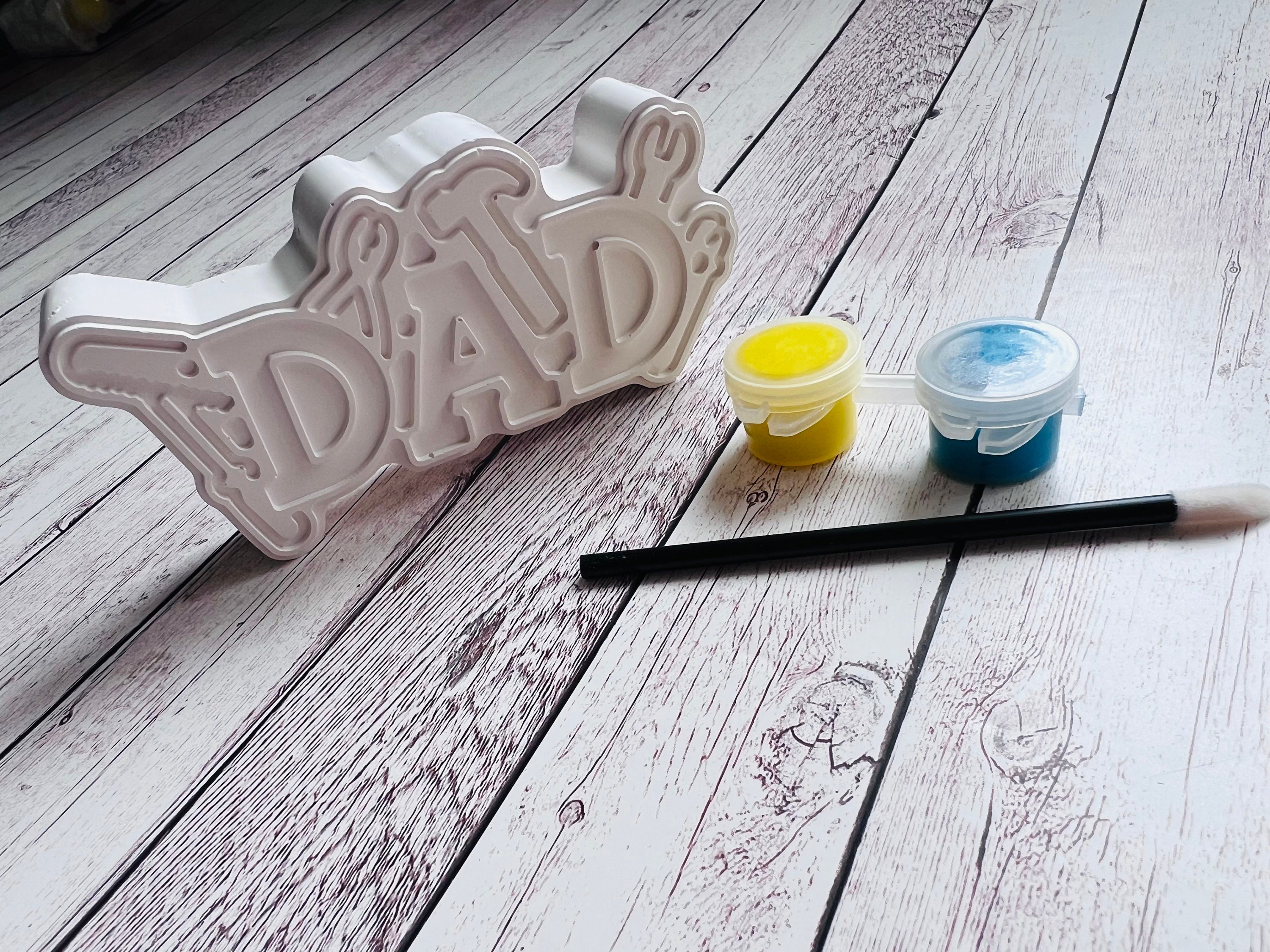 Paint Your Own Plaster of Paris Dad Tool Inspired Activity Set ...