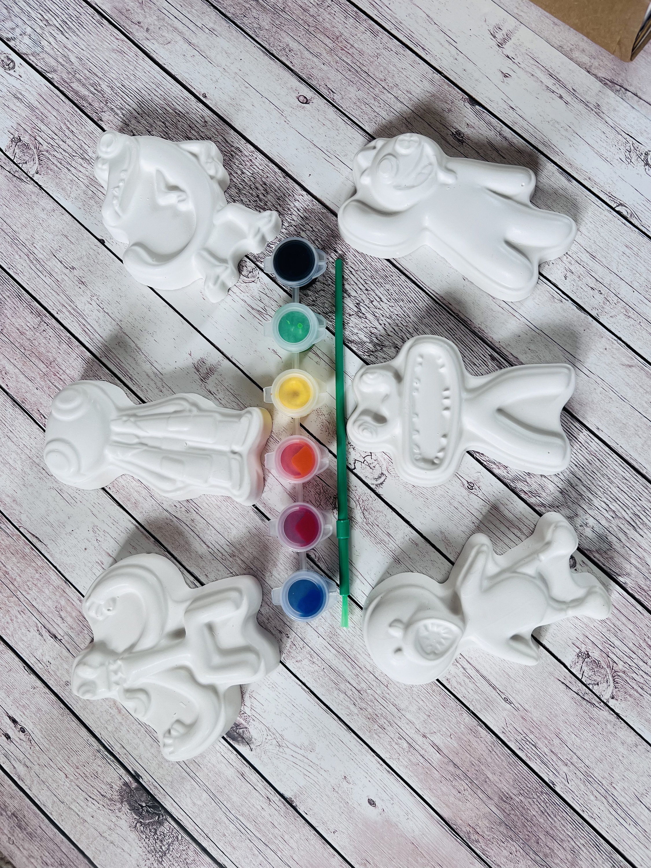 Rainbow Characters Plaster of Paris Craft Box Activity Set Room ...