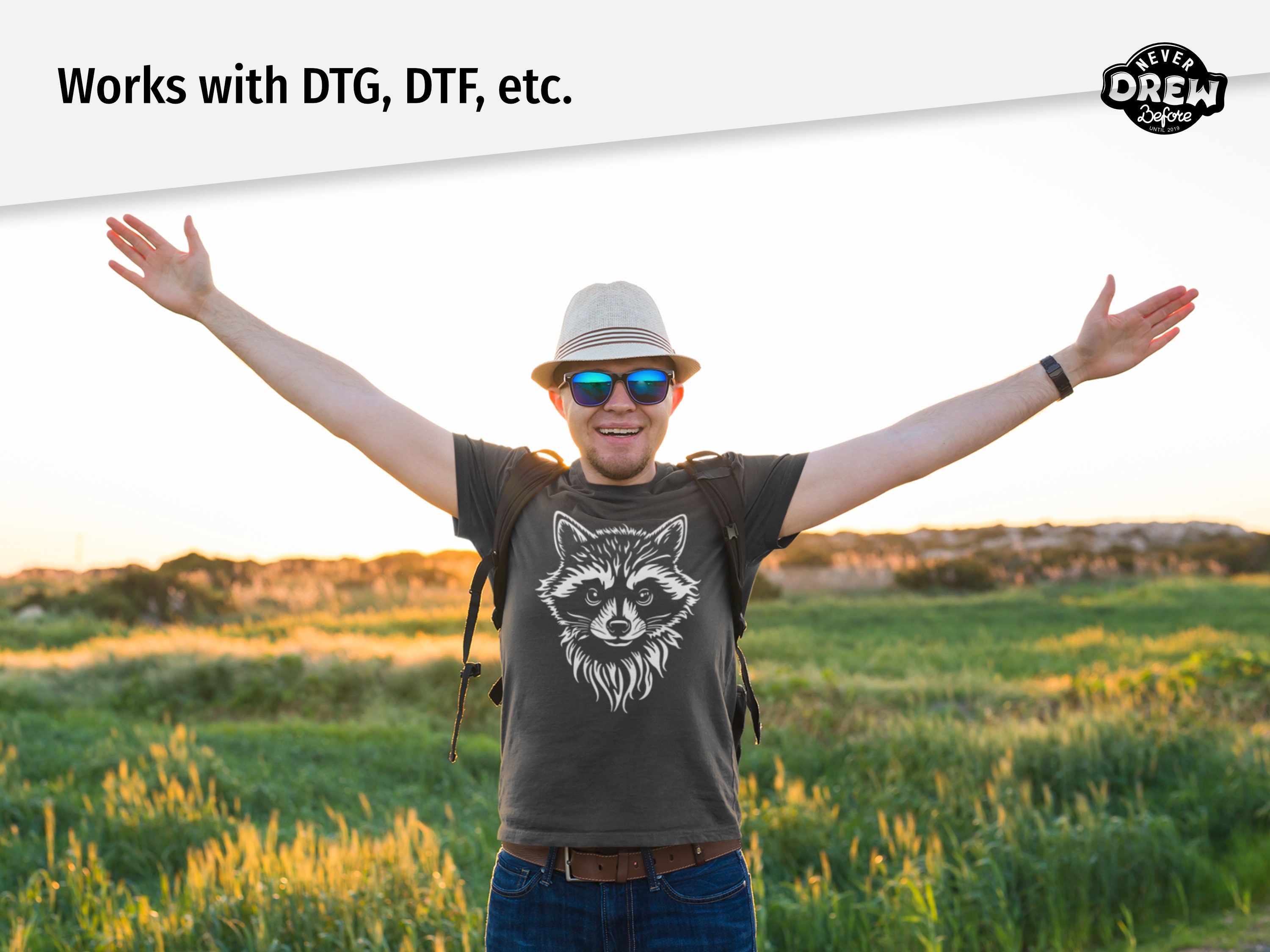 Realistic Cute Raccoon Head SVG. Dark Backgrounds. Instant Digital ...