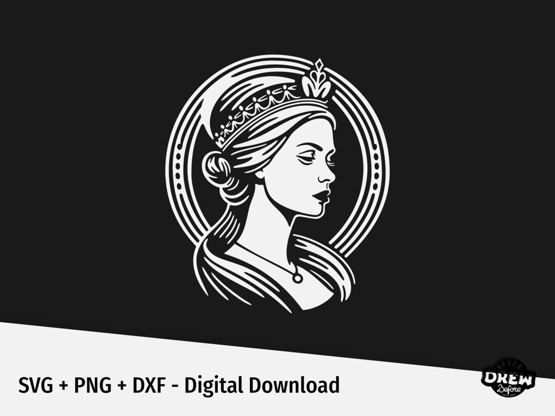 Royal Queen Crown SVG. Majestic Design for Dark Backgrounds. Cricut ...