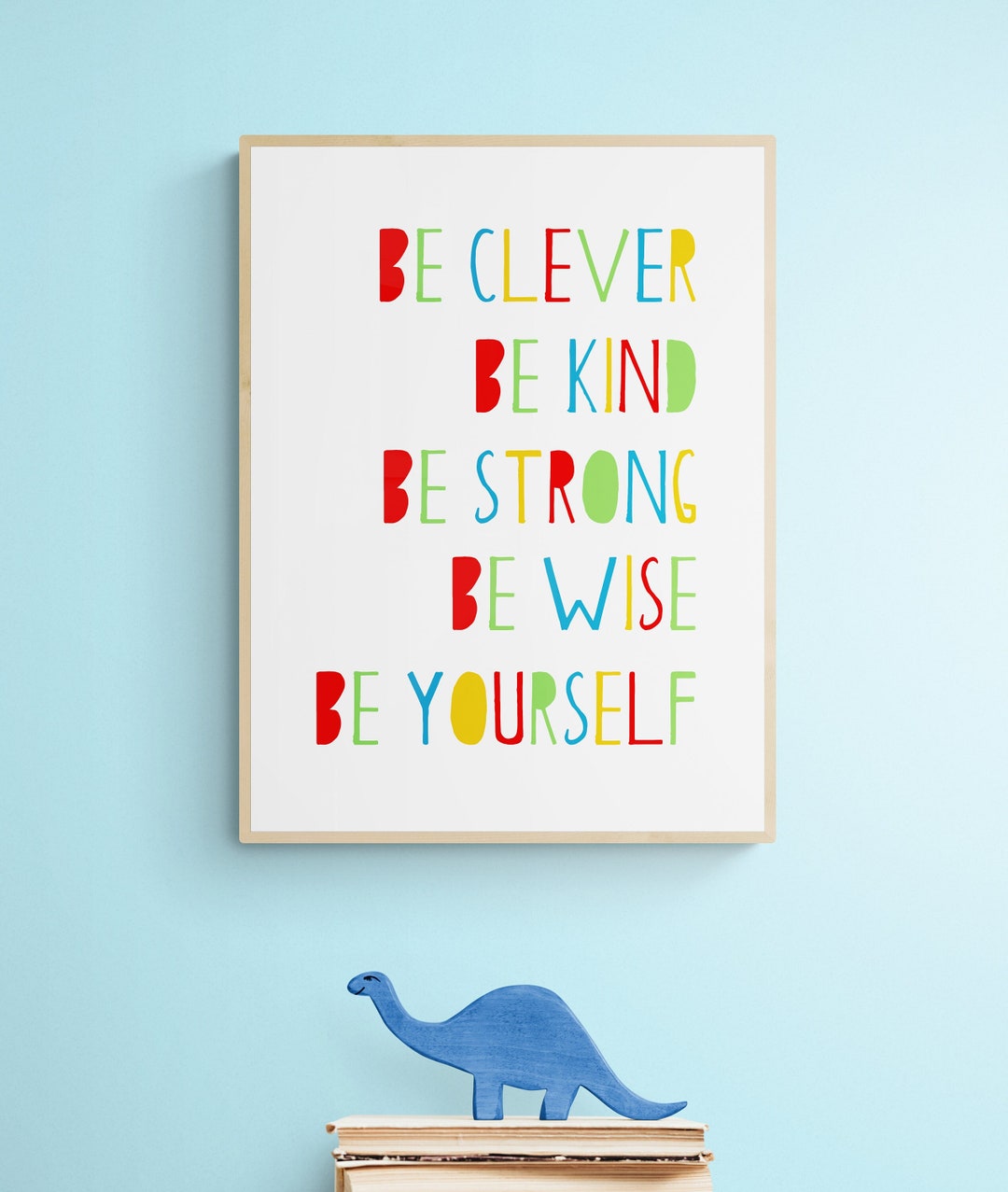 BE YOURSELF, Motivational Quotes, Inspirational Wall Art, Motivational ...