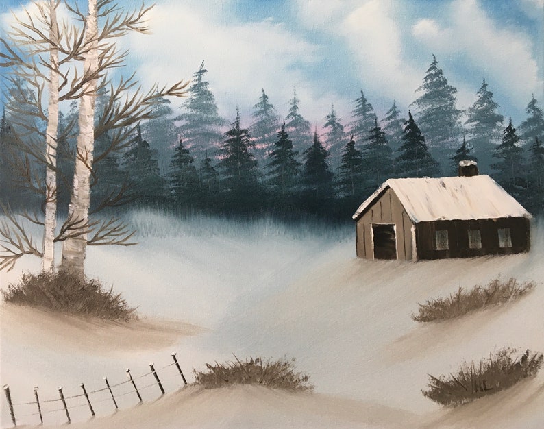 16x20 Inch Original Painting. Contemporary Landscape. Country ...