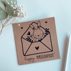 Happy Rabbit Post Plotter File in PNG SVG and DXF - Etsy