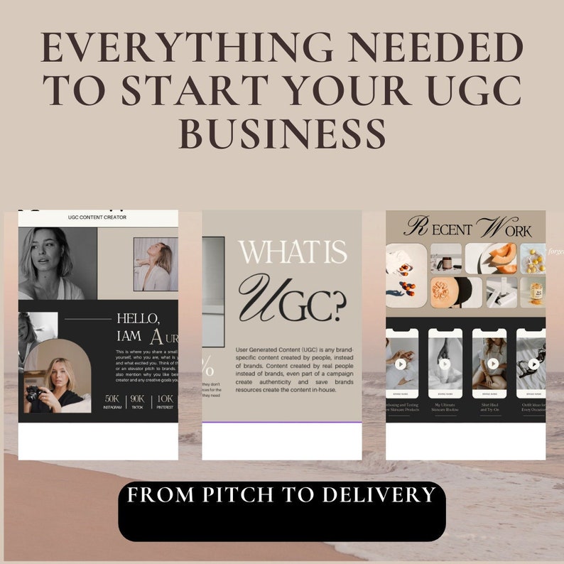 Minimalist UGC Portfolio | UGC Template | Media Kit | Portfolio ...