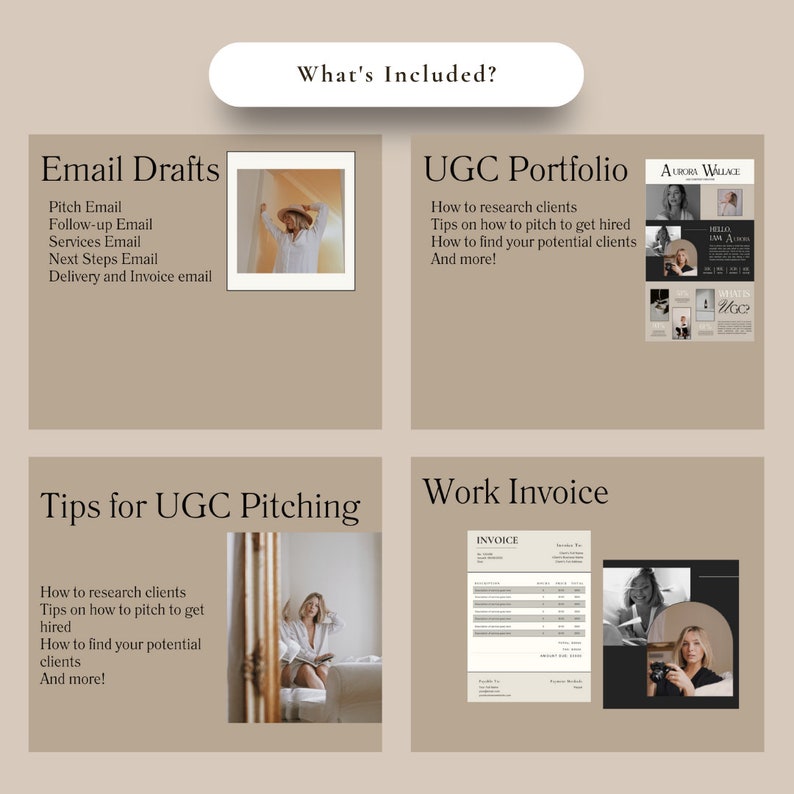 Minimalist UGC Portfolio | UGC Template | Media Kit | Portfolio ...