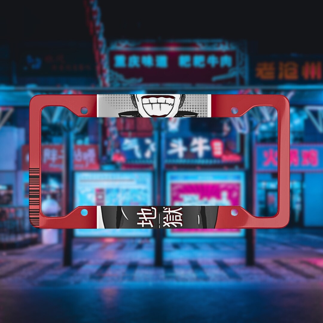 Anime Car Plate Frame, Anime Car Accessories, License Plate Frame Anime ...