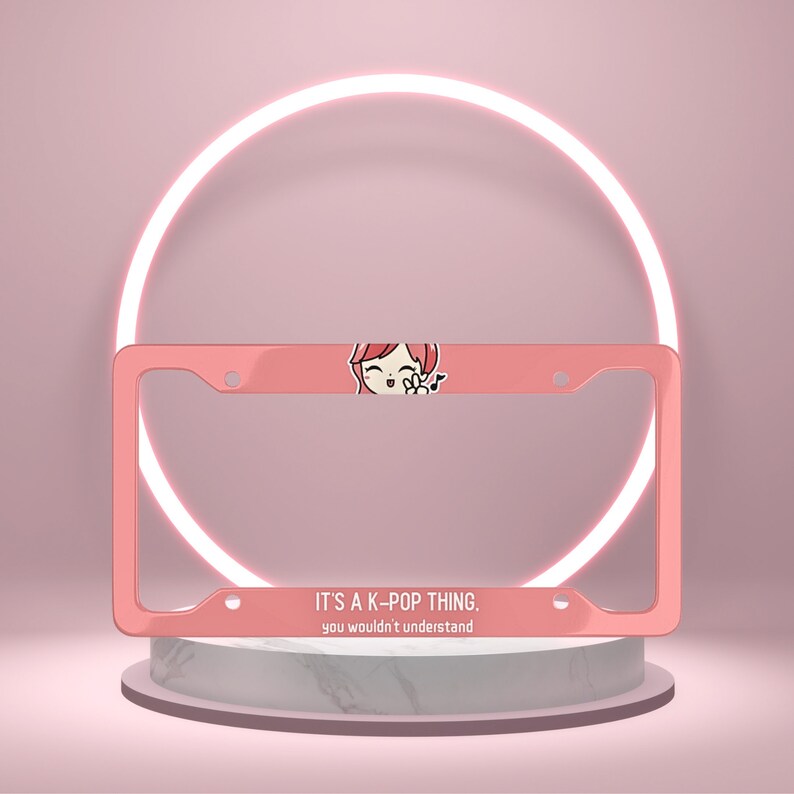 Bts License Plate Frame, Bts Car Accessories, Kpop Car Accessories ...