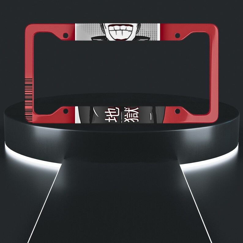 Anime Car Plate Frame, Anime Car Accessories, License Plate Frame Anime ...