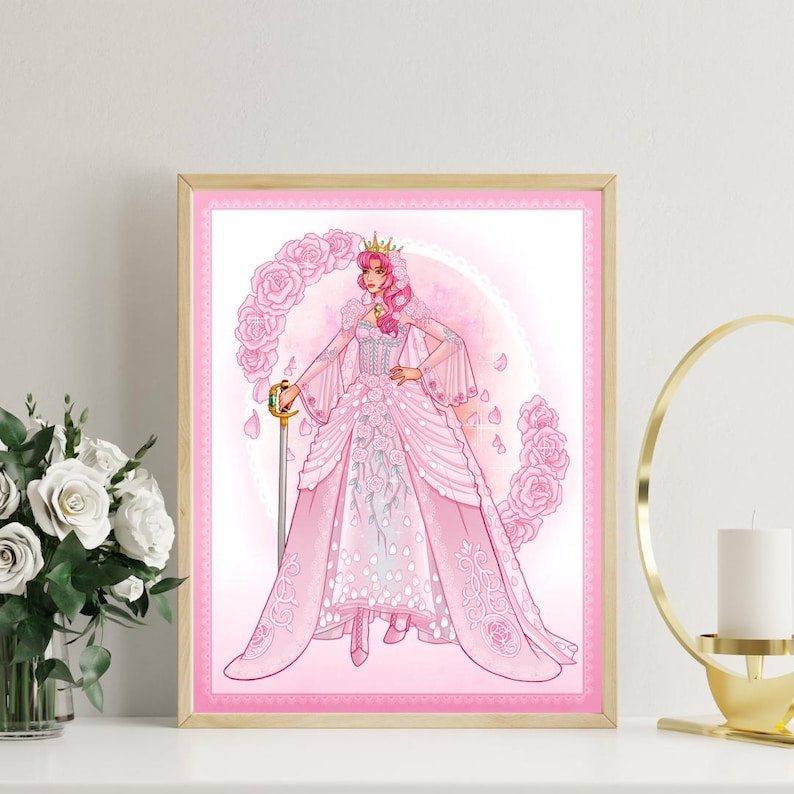Utena Rose Bride Revolutionary Girl Utena 11"x14" Art Print - Etsy