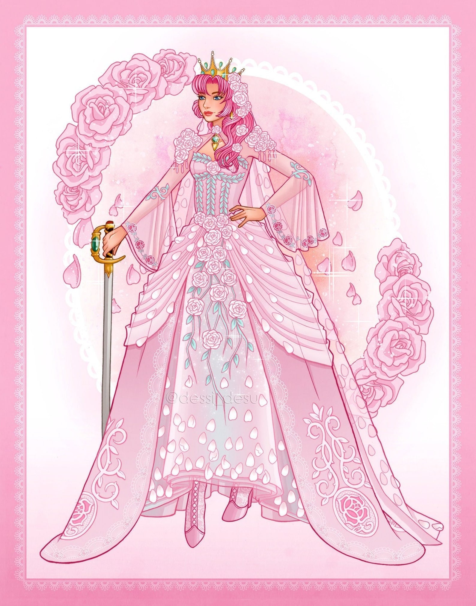 Utena Rose Bride Revolutionary Girl Utena 11"x14" Art Print - Etsy