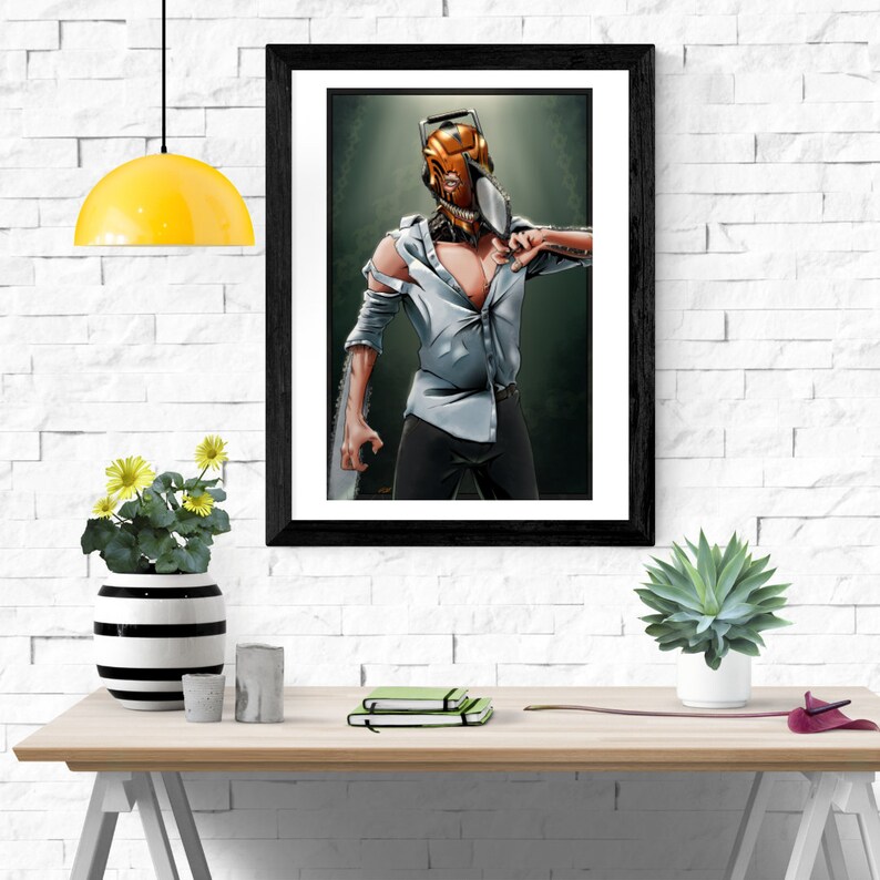 Printable Chainsaw Man Poster Original Denji Hand-drawn Illustration - Etsy