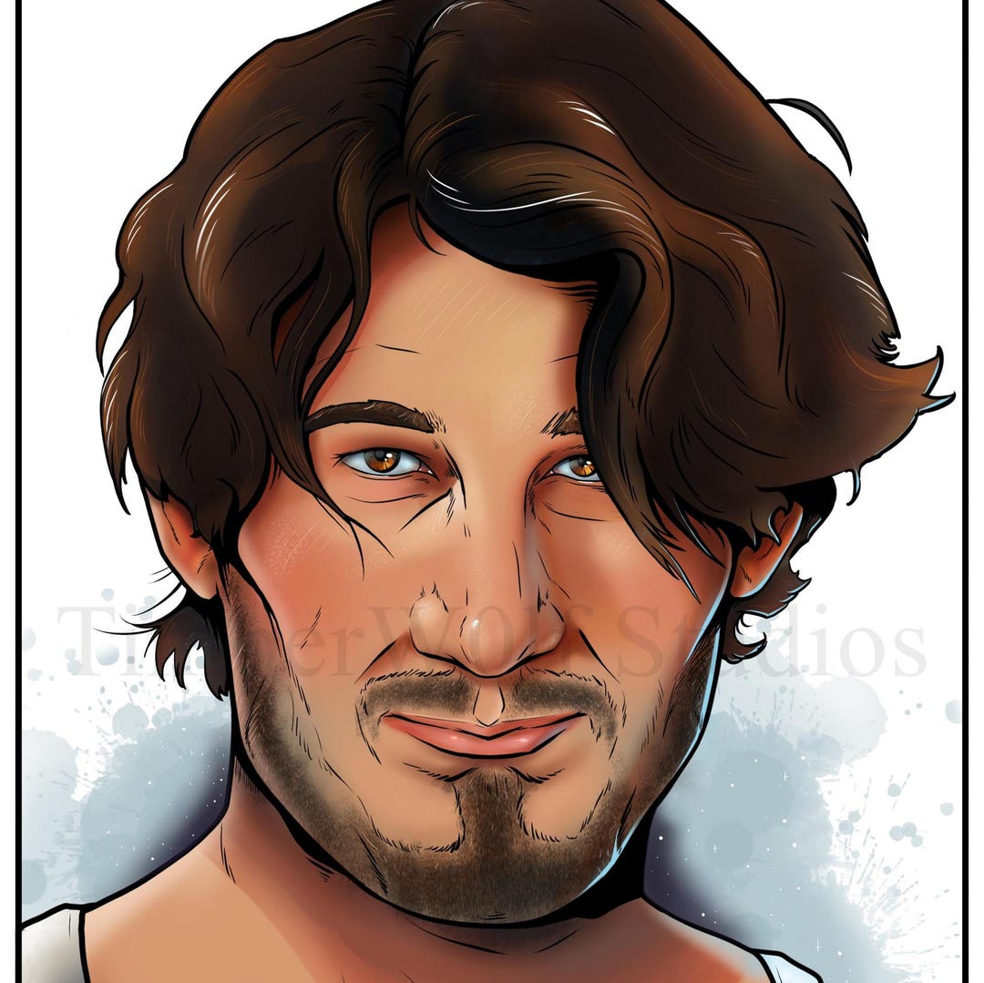 Markiplier Portrait ~ Large Original Hand-drawn Illustrated Markiplier ...