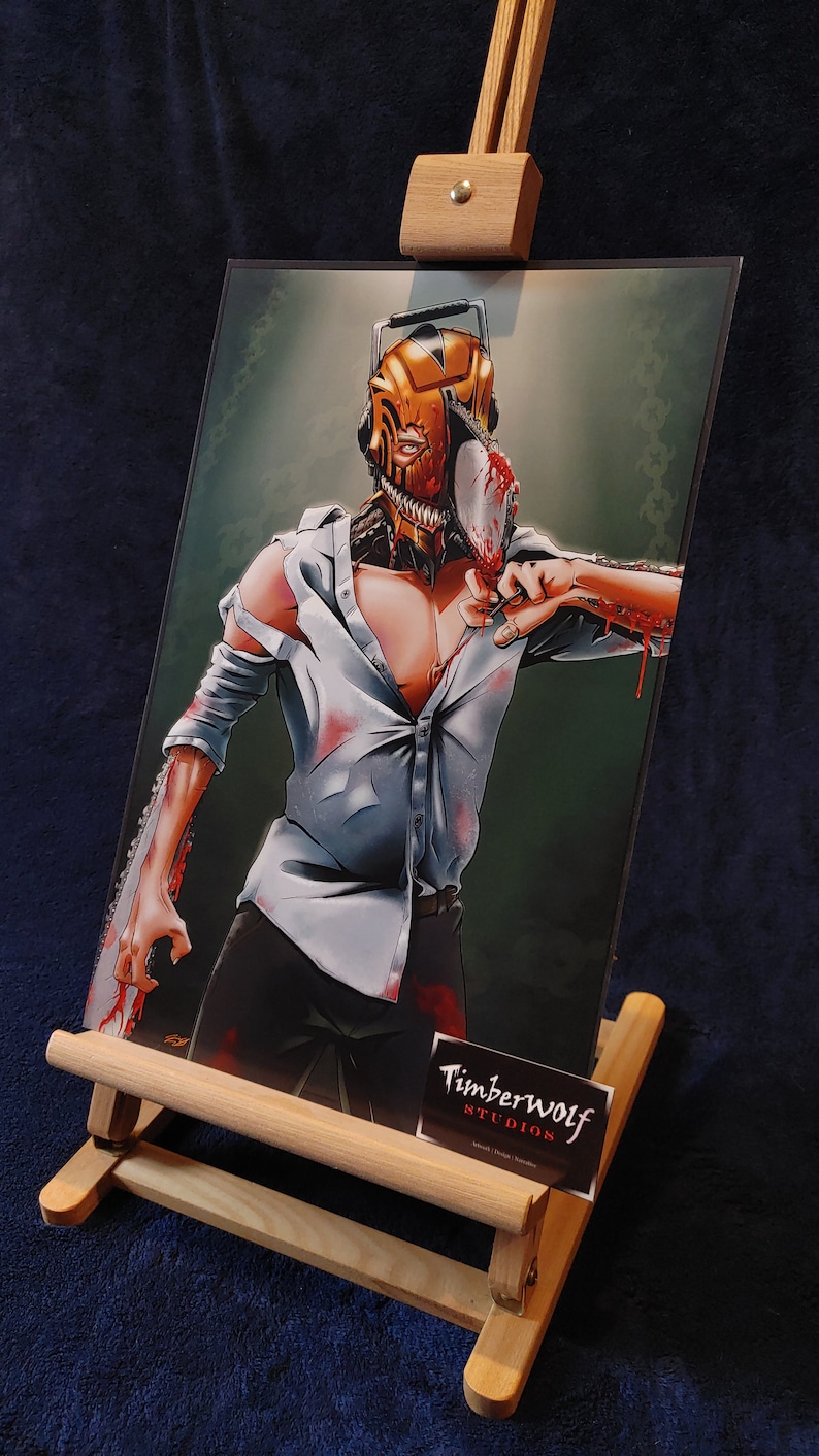 Printable Chainsaw Man Poster Original Denji Hand-drawn Chainsaw Man ...