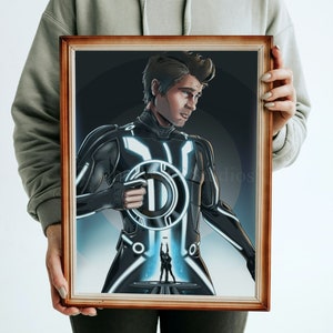Printable TRON: Legacy - Sam Flynn Portrait ~ Original Hand-drawn ...