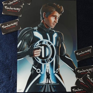 Printable TRON: Legacy - Sam Flynn Portrait ~ Original Hand-drawn ...