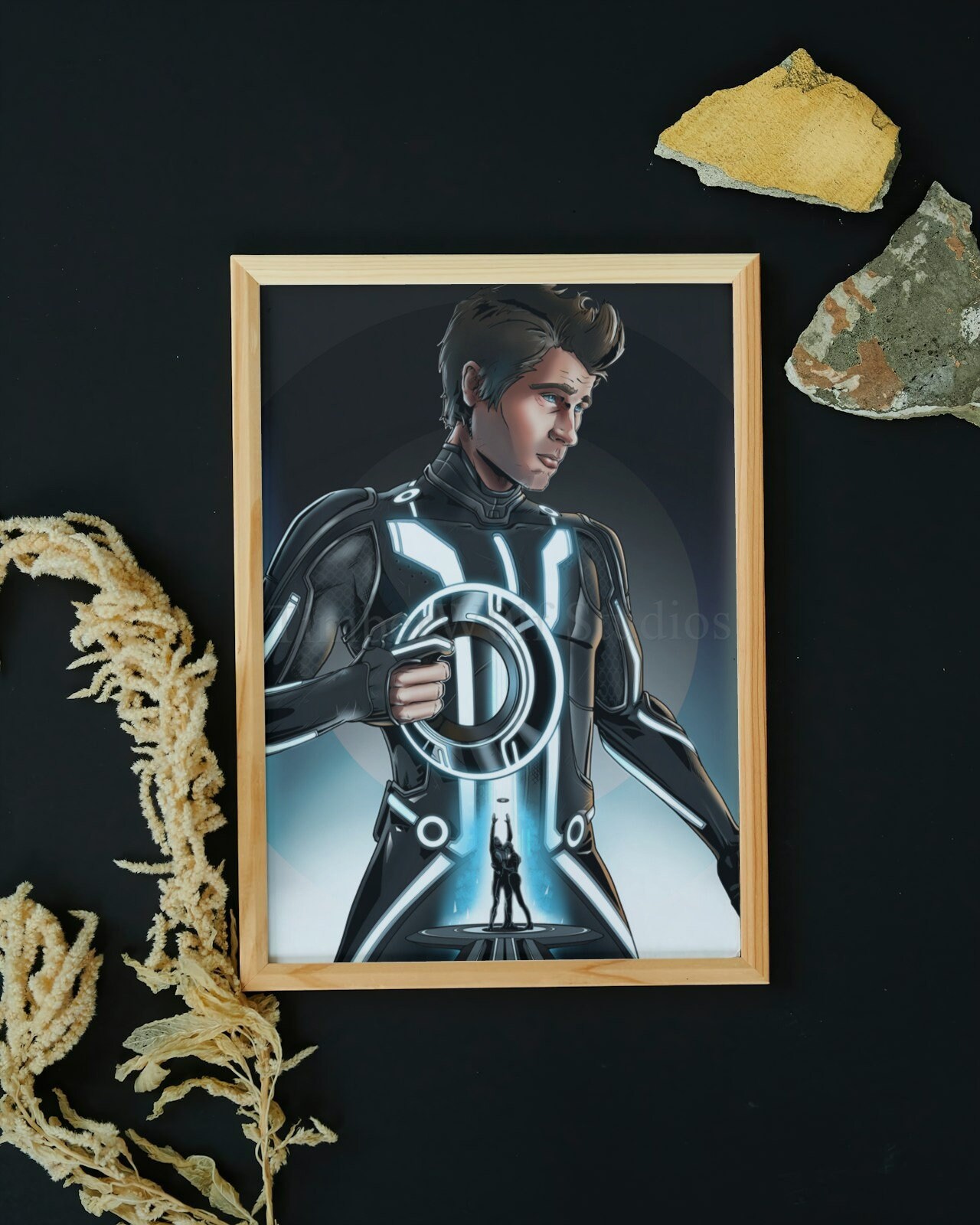 TRON: Legacy - Sam Flynn Poster ~ Original Hand-drawn Illustrated Print ...