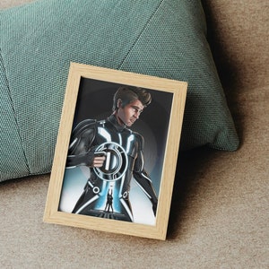 Printable TRON: Legacy - Sam Flynn Portrait ~ Original Hand-drawn ...
