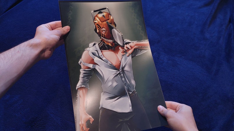 Printable Chainsaw Man Poster Original Denji Hand-drawn Illustration - Etsy