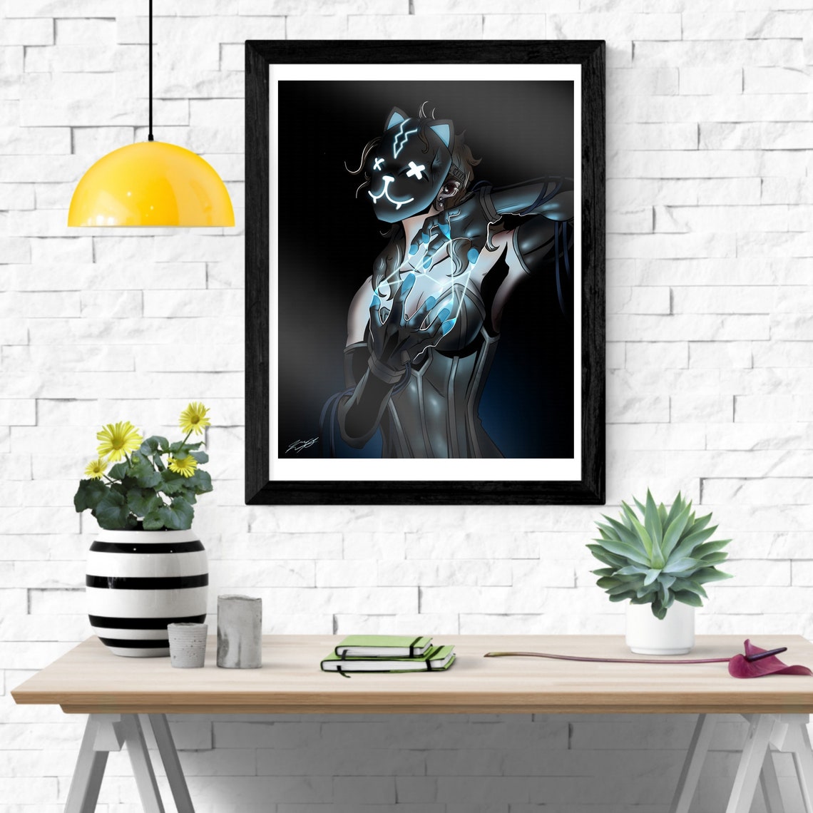 Printable Neon Cat's Cradle Poster ~ Hand-drawn Digital Artwork - Etsy