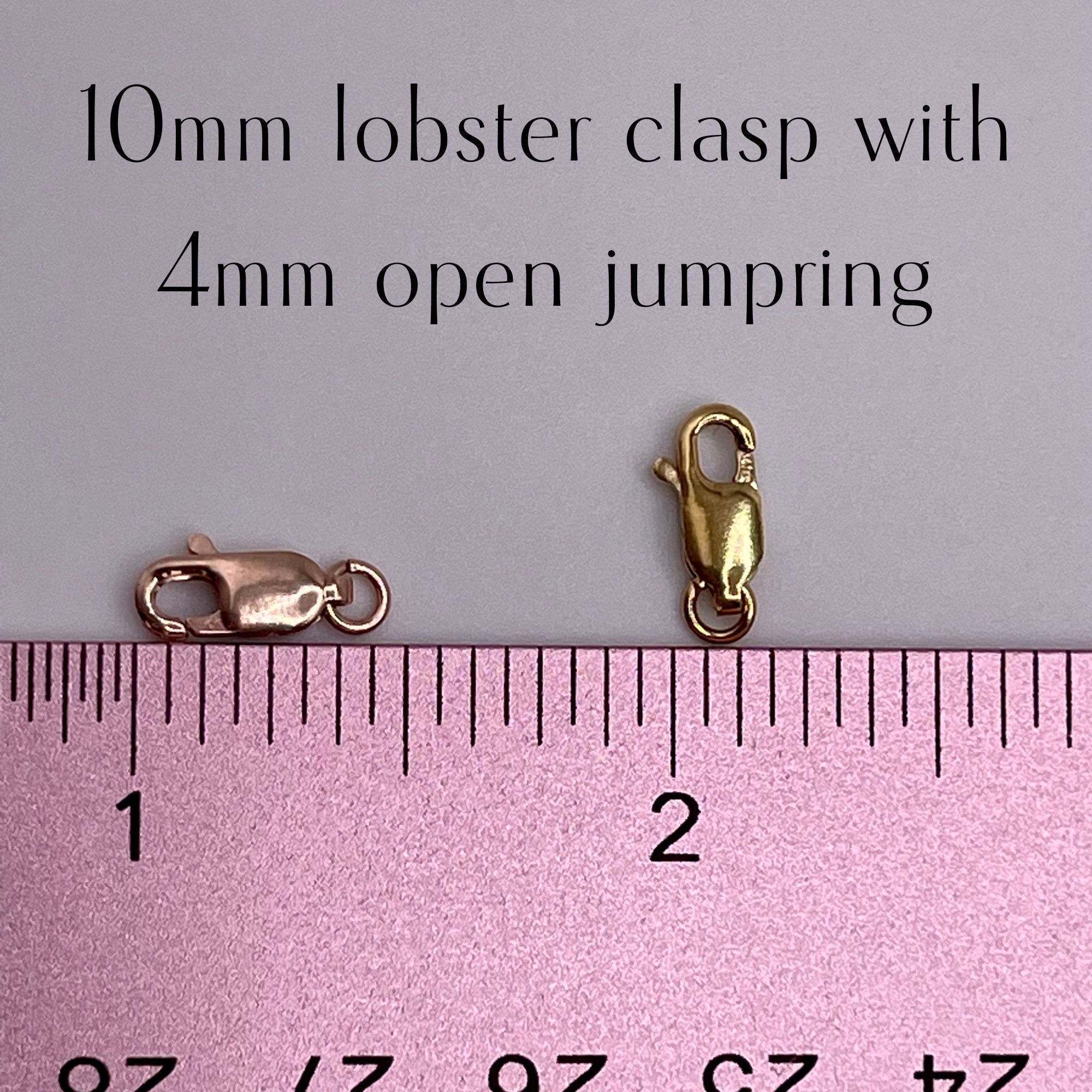 Set of 5 X Lobster Clasps for Permanent Jewelry, 14k Gold-filled & Rose ...
