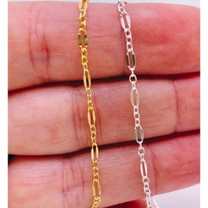 14k Gold-filled Dapped Sequin Cable Chain: 2.5mm Permanent Jewelry - Etsy