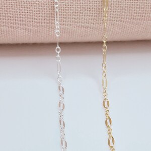 14k Gold-filled Dapped Sequin Cable Chain: 2.5mm Permanent Jewelry - Etsy