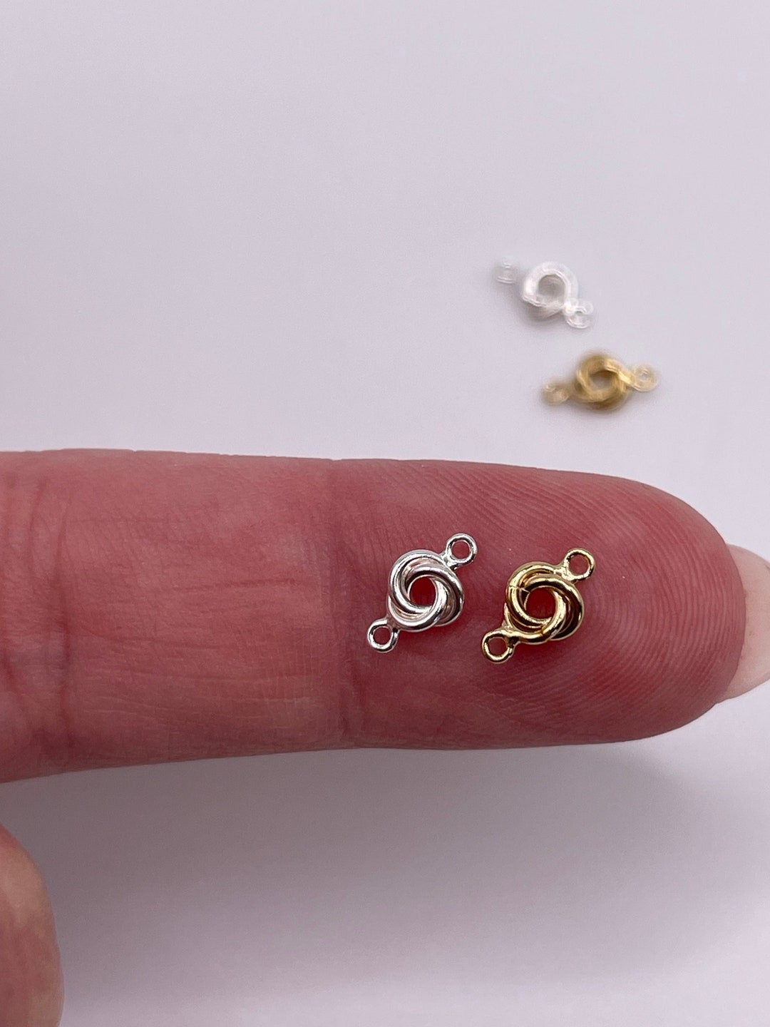 5mm Love Knot Connector Set: 14k Gold-filled or Sterling Silver - Etsy