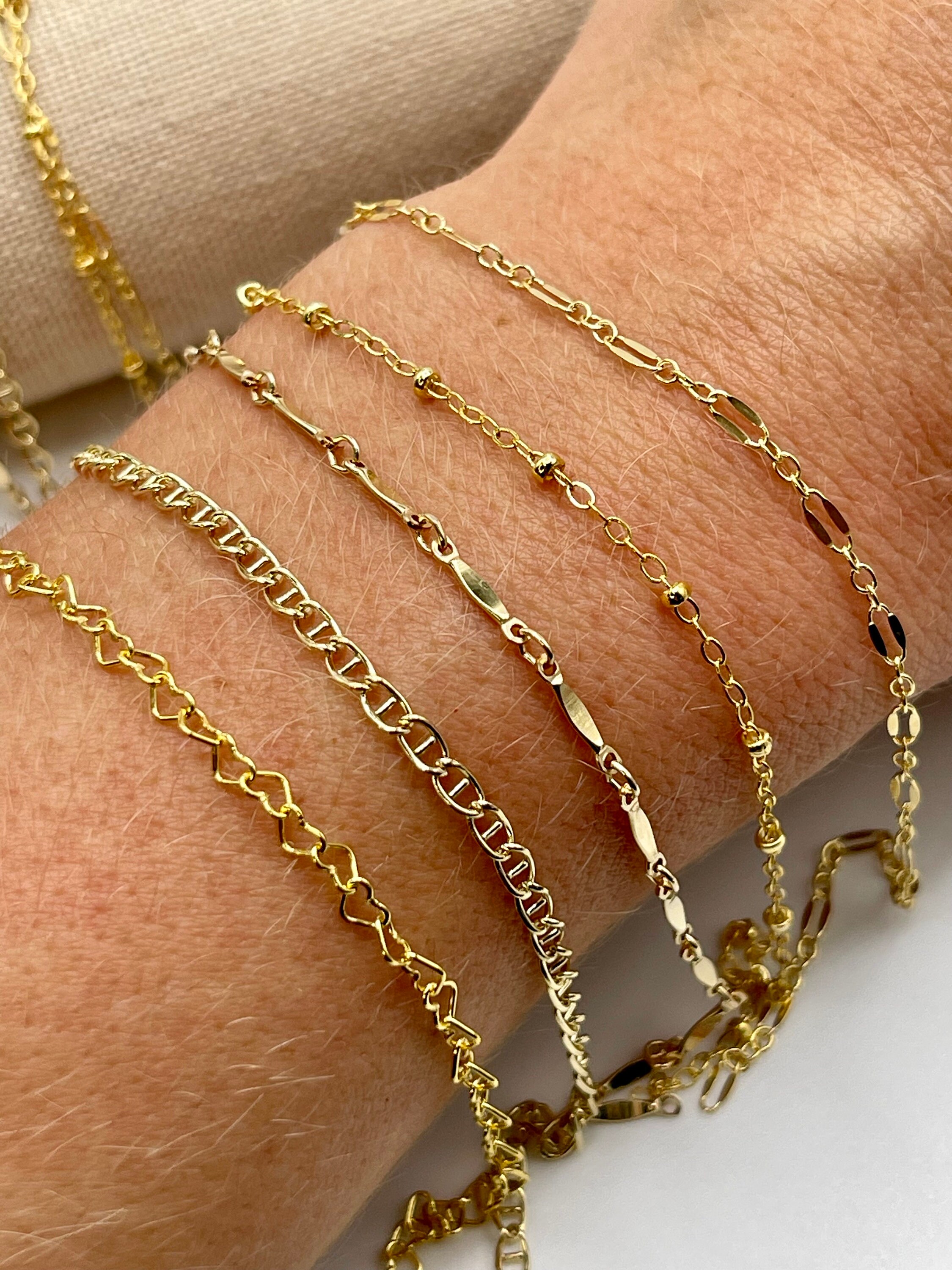 Permanent Jewelry Gold-filled Chain Starter Pack, 15ft of Made in the ...