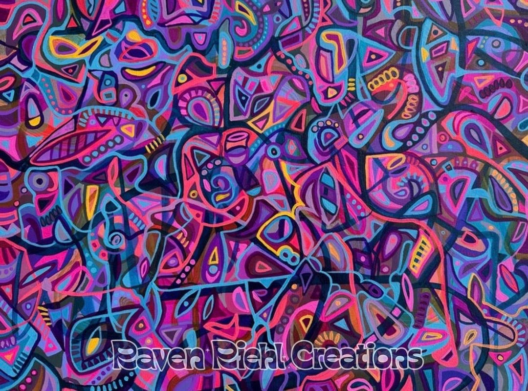 Adrenaline Rush – Original Abstract Acrylic Painting 18x24, High Energy ...