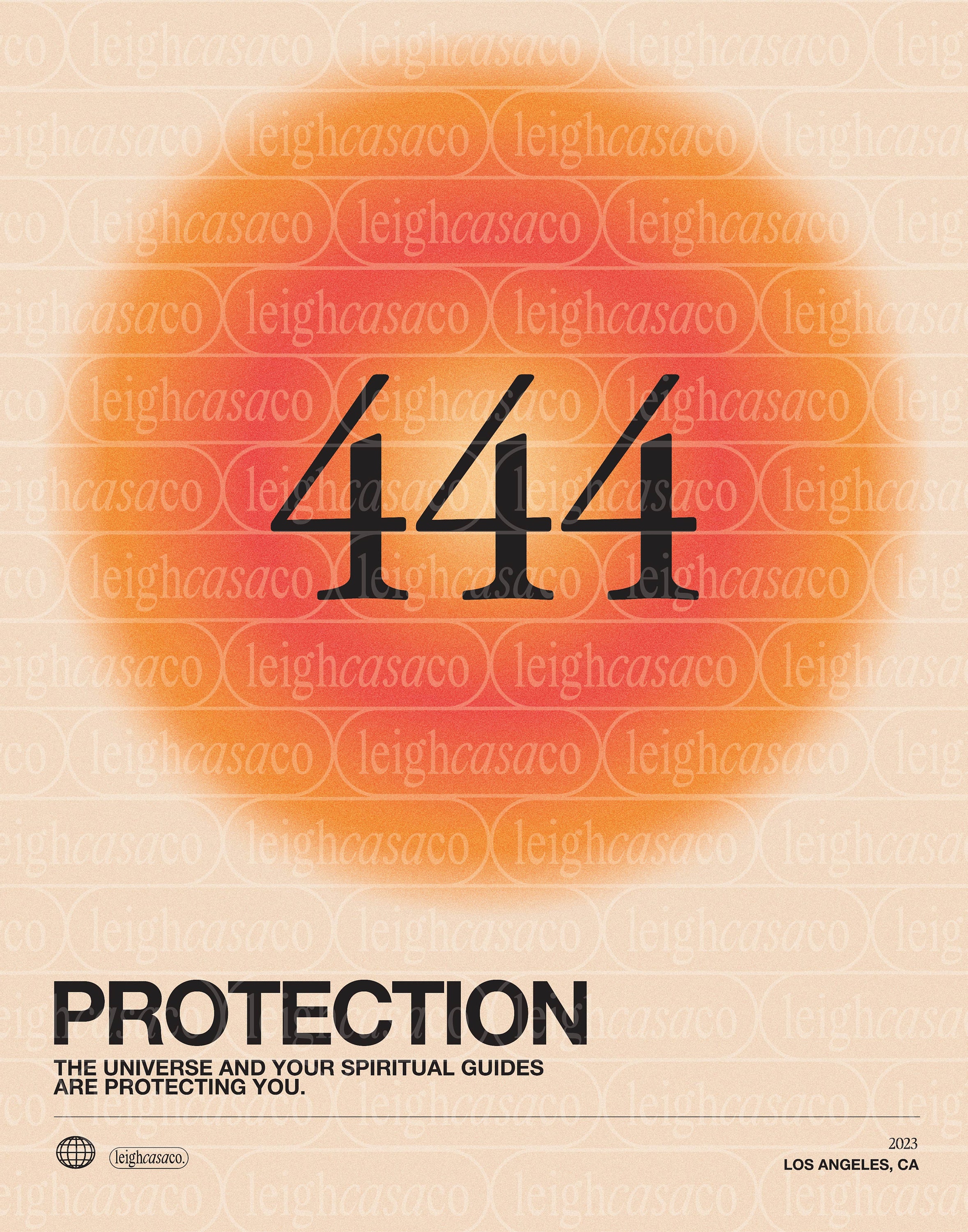 Angel Number 444 Poster Instant Printable Download, Angel Number Wall ...