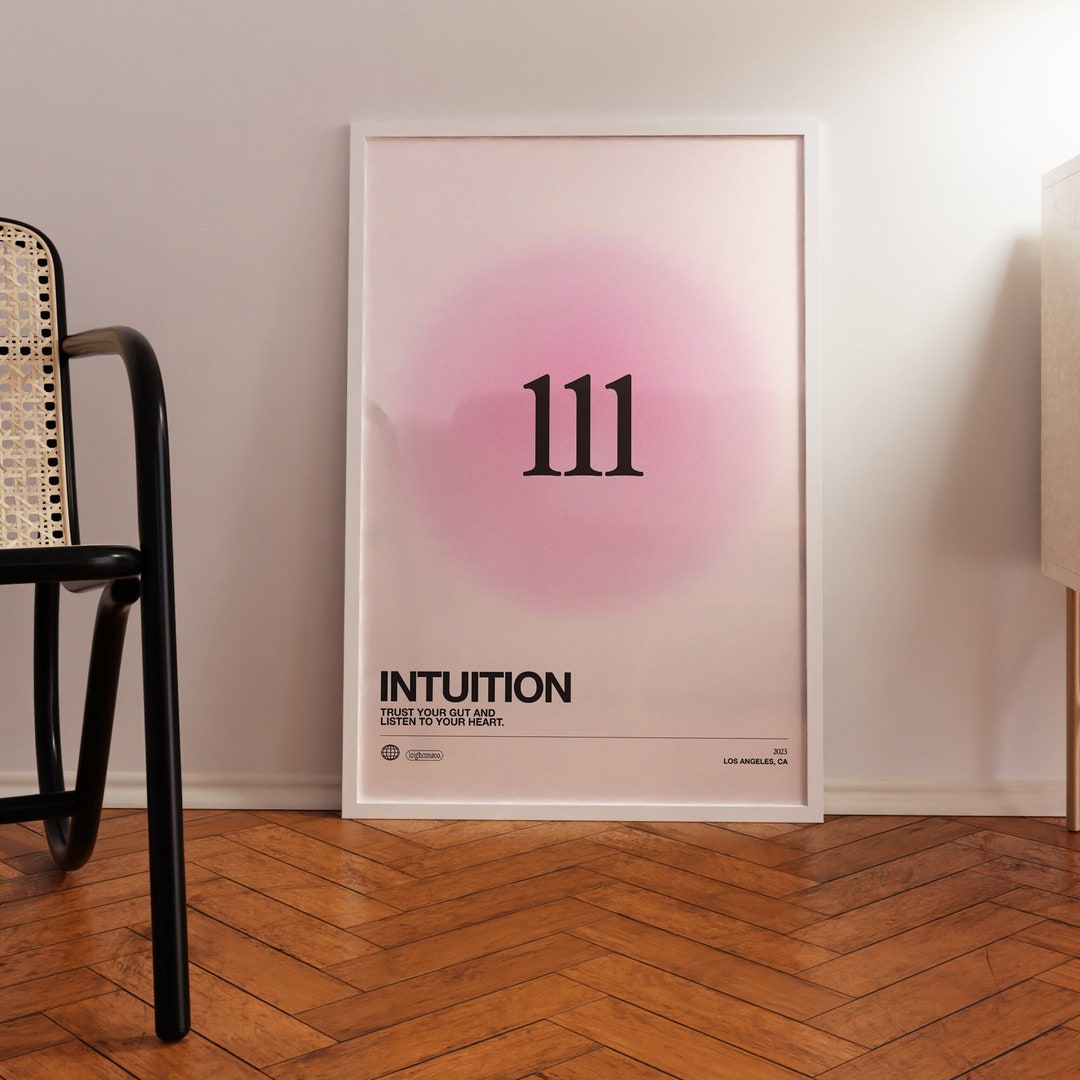 Aura Angel Number 111 Poster Instant Printable Download, Angel Number ...