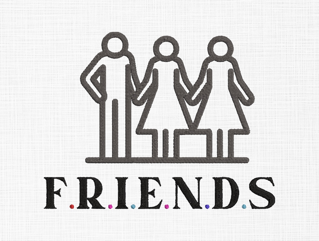 Friends Machine Embroidery Design Friends Embroidery Machine Embroidery ...