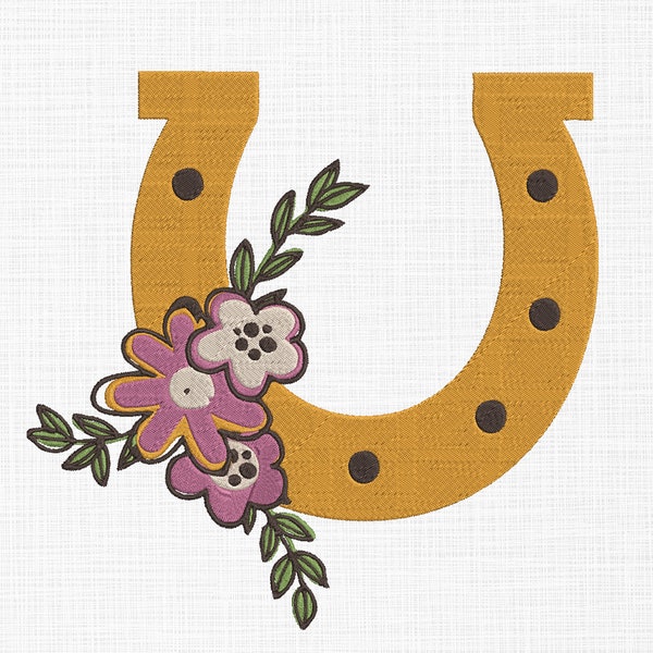Horseshoe Embroidery - Etsy