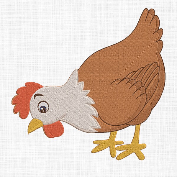 Hen Embroidery - Etsy