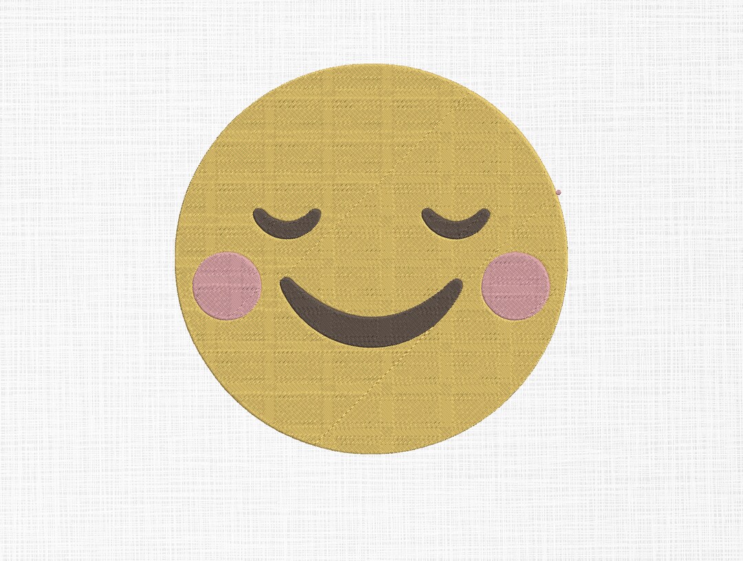 Smiley Face Embroidery Design Smiley Emoji Embroidery Design Cute Little Smiley Face Embroidery ...