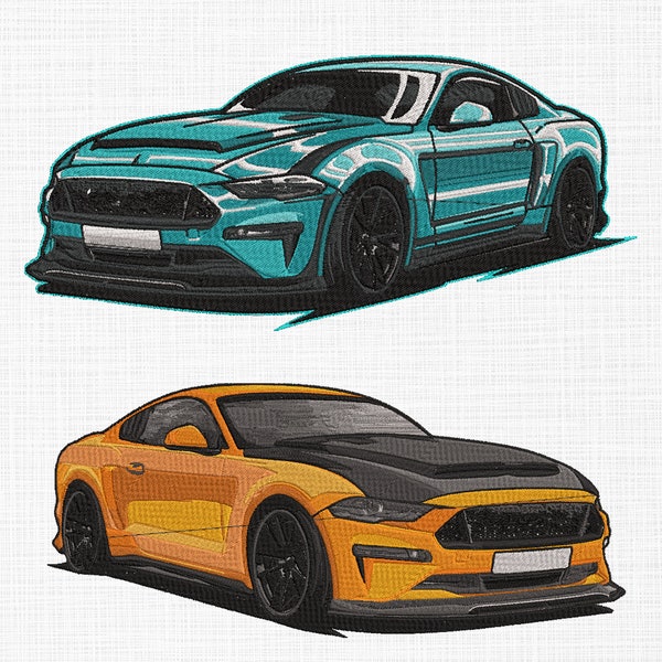 Mustang Embroidery - Etsy