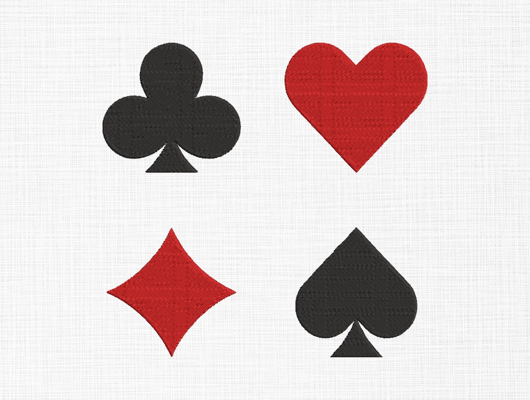 Playing Cards Embroidery Design Cards Embroidery Design Machine ...