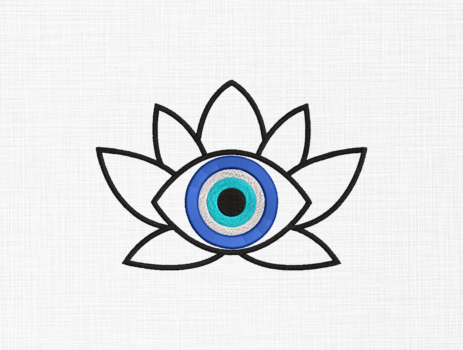 Evil Eye Embroidery Design Eye With Flower Embroidery Design Machine ...