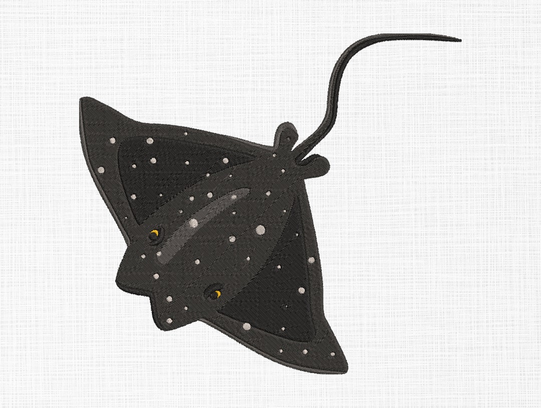 Stingray Fish Embroidery Design Sea Rays Embroidery Design Fish Design ...