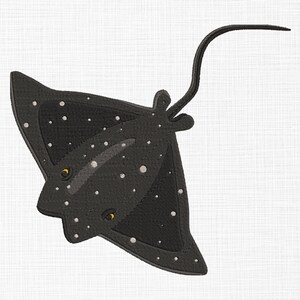 Stingray Fish Embroidery Design Sea Rays Embroidery Design Fish Design ...
