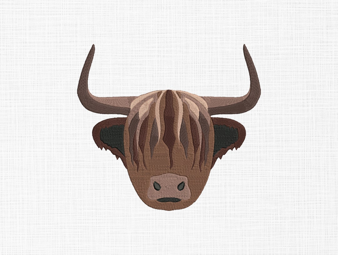 Ofwild Yak Face Embroidery Design Machine Embroidery Design Animal ...