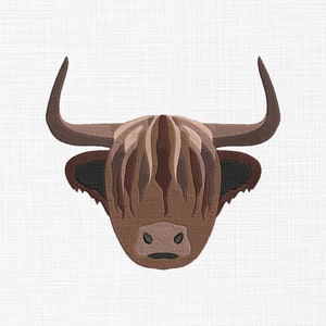 Ofwild Yak Face Embroidery Design Machine Embroidery Design Animal ...