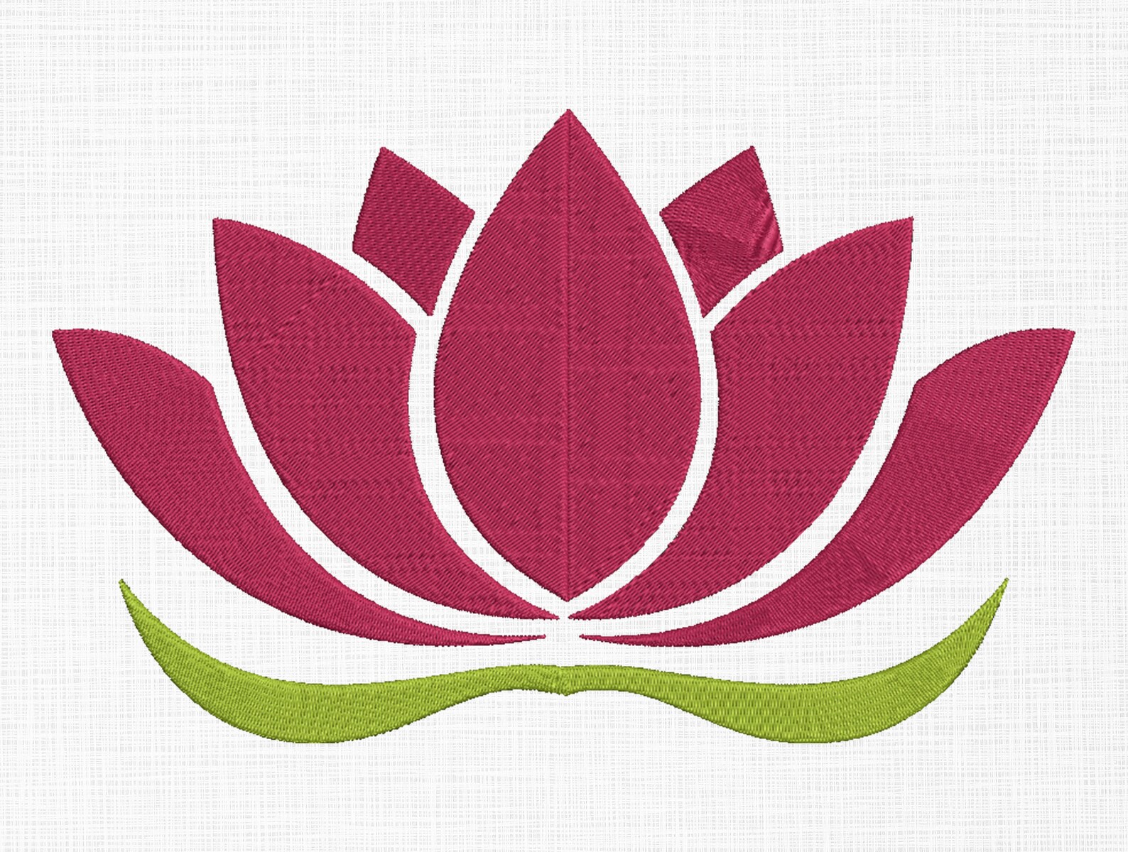 Lotus Flower Machine Embroidery Designlotus Flower Flower Embroidery ...