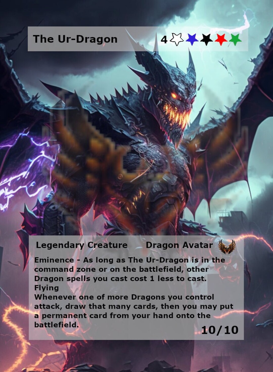 Custom Handmade the Ur-dragon Proxy limited Run of 10 - Etsy